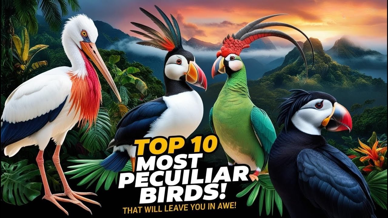 Top 10 Most Peculiar Birds That Will Leave You in Awe! - YouTube