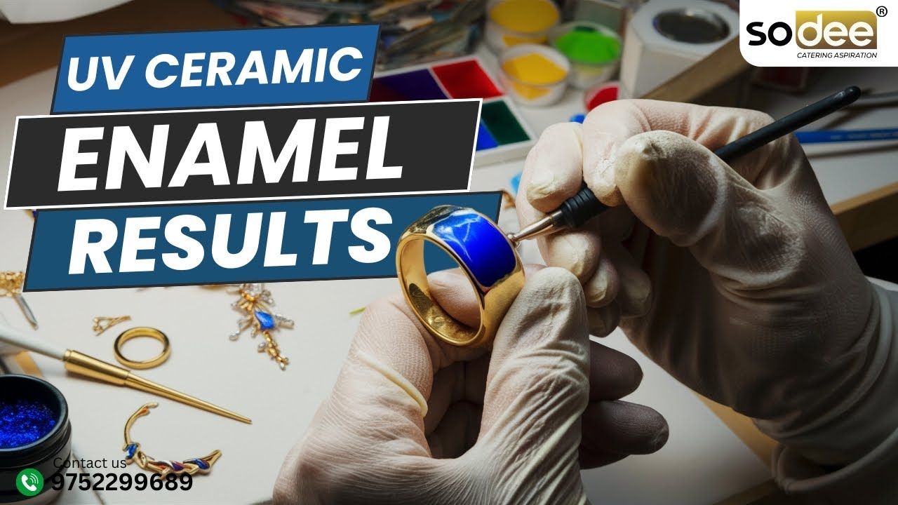 UV Ceramic Enamel Jewelry Result - YouTube