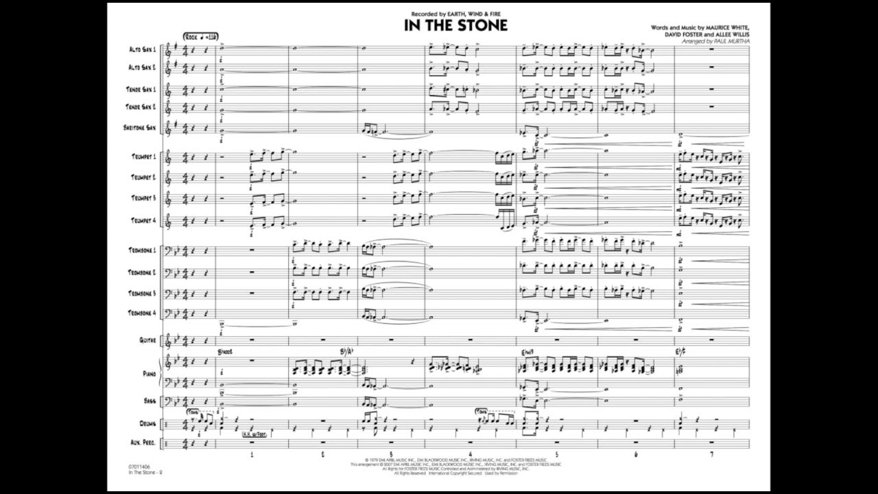 In the Stone arranged by Paul Murtha - YouTube