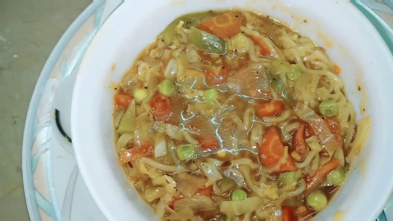 SOUPY NOODLES recipe | vegetable soupy noodles | easy to make | by BANO ...