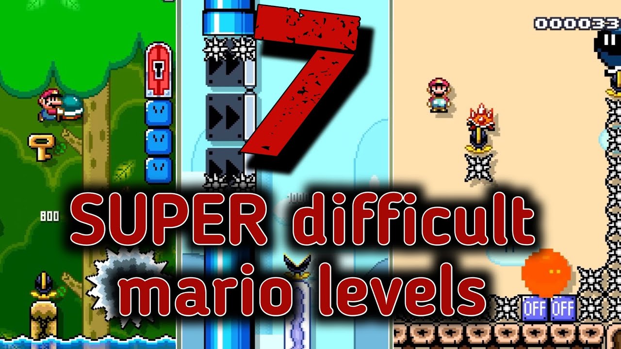 7 SUPER difficult mario levels - YouTube