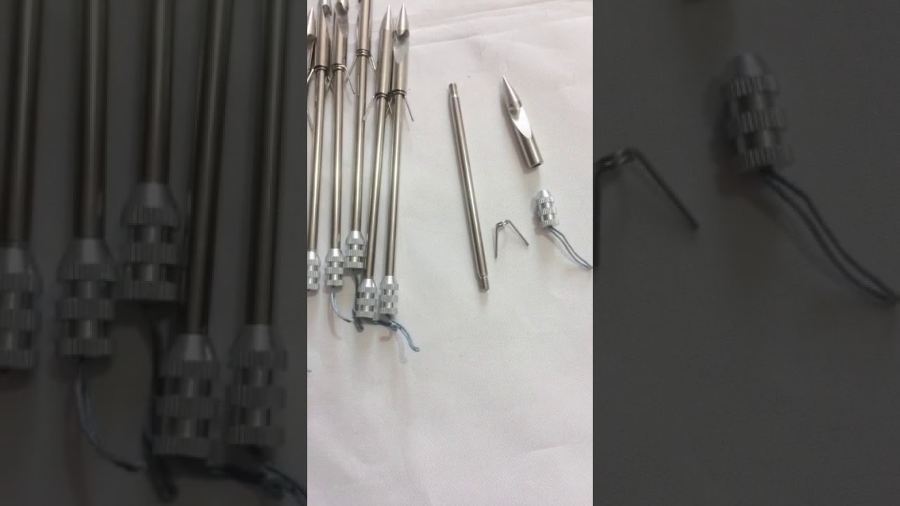 Slingshot fishing darts for shooting fish - YouTube