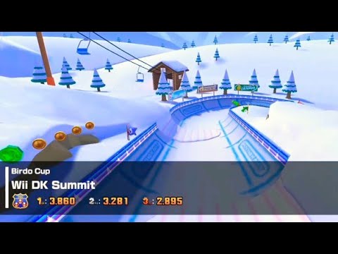 Mario Kart Tour (Snow Tour) - Wii DK Summit (New Course) Showcase - YouTube