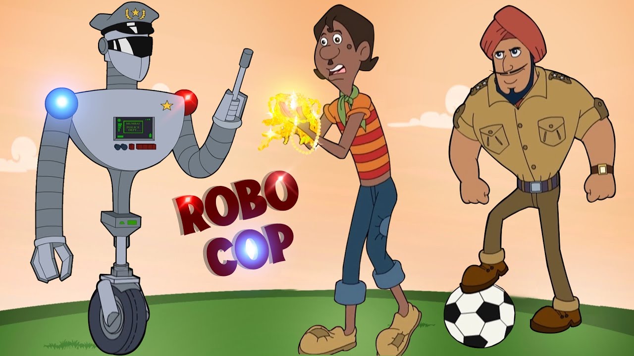 Chorr Police - Robo Cop | Hindi Cartoon Videos for Kids | Kids Funny ...