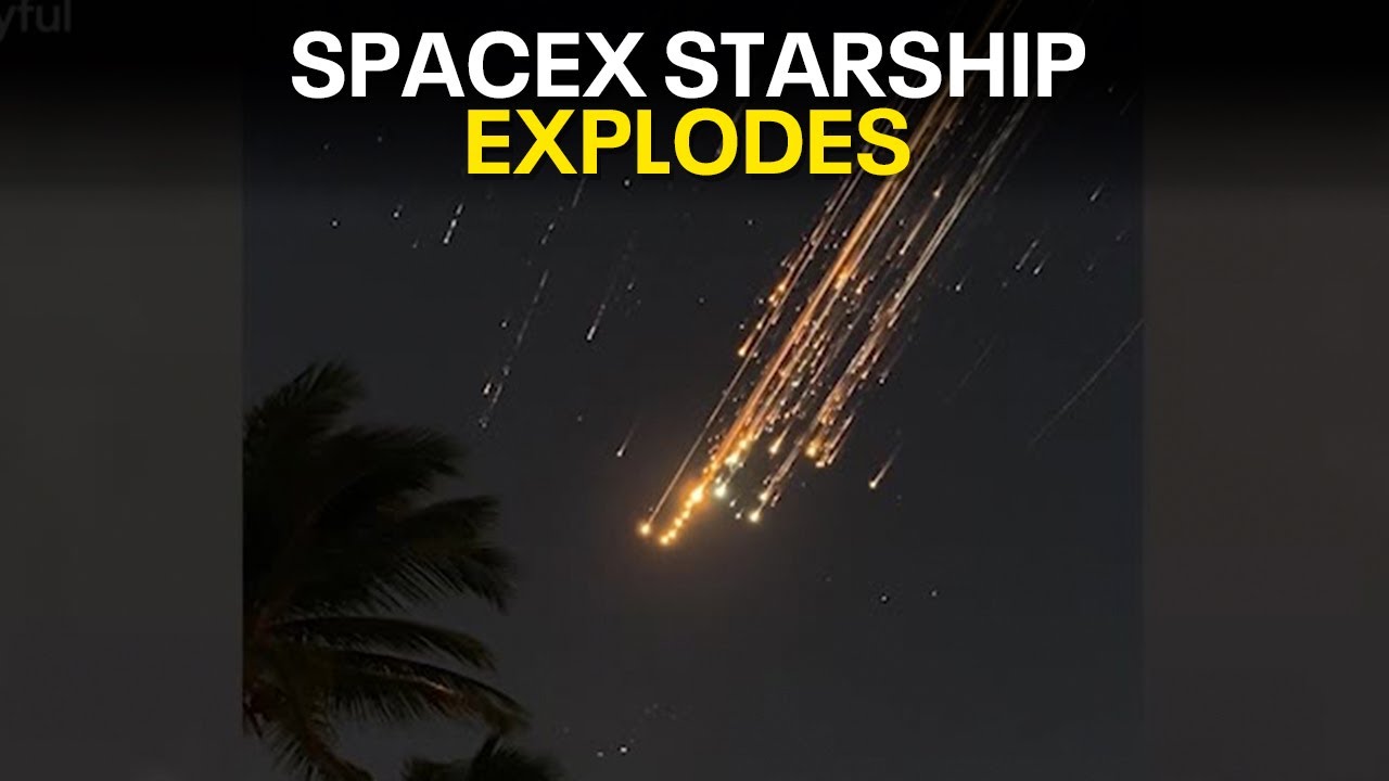 SpaceX Starship rocket breaks apart over Turks and Caicos - YouTube