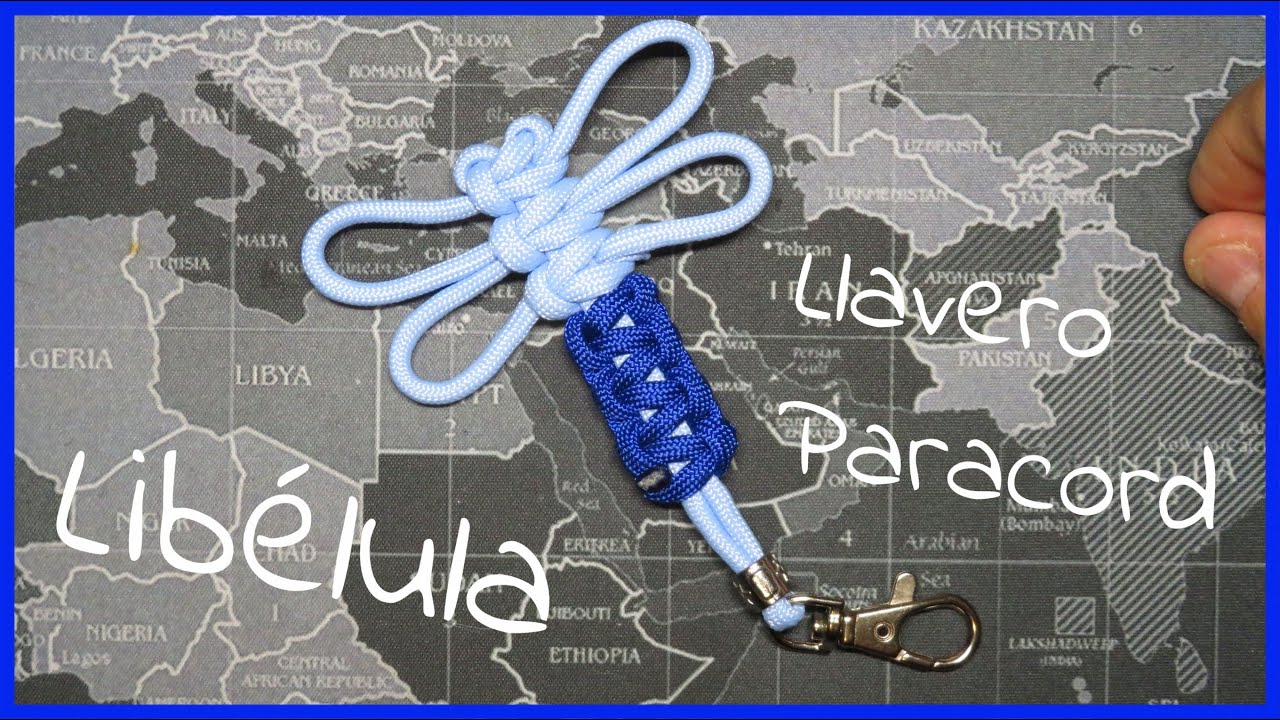 Como hacer un LLAVERO PARACORD LIBÉLULA - DragonFly Keychain - YouTube
