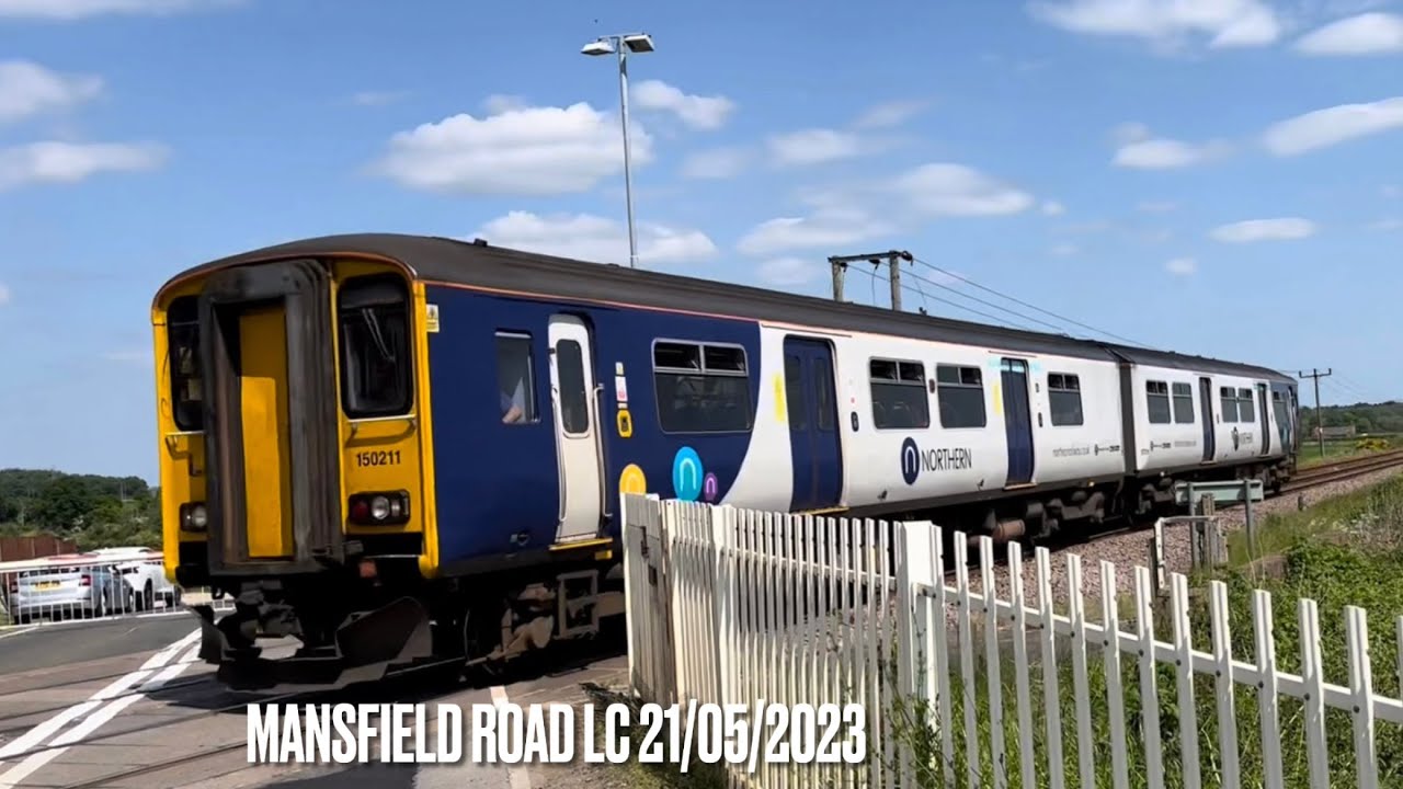 Mansfield Road Level Crossing ft C&S Crossings 21/05/2023 Double Pass ...