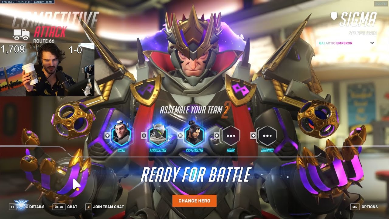 MYTHIC SKIN SEASON 4 - Galactic Emperor! Guru Sigma NERFED Gameplay ...