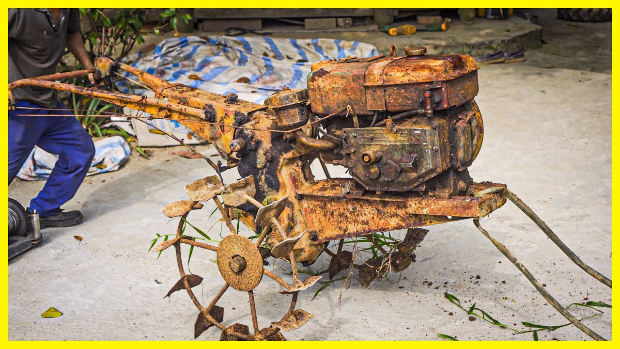 Restoration Videos Tractor Old, Rusted and Completely Damaged | Full ...