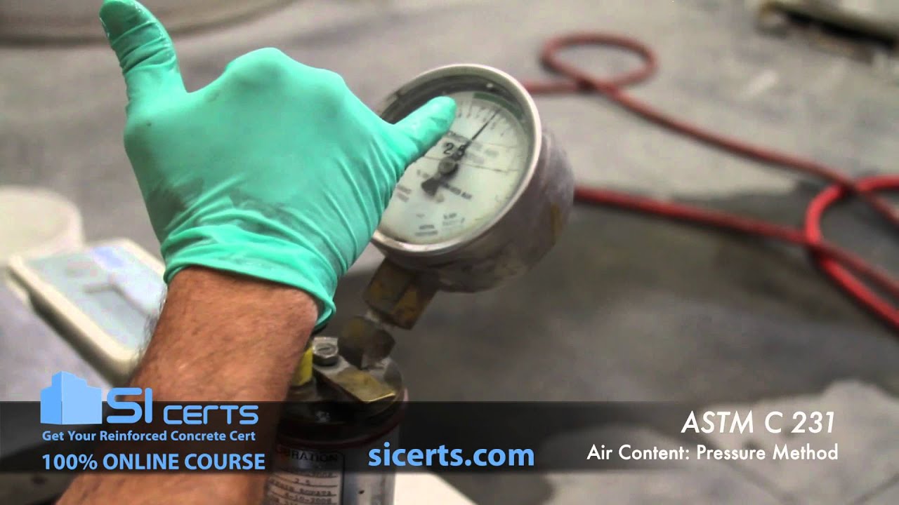ACI ASTM C231 - Air Content: Pressure Method (Newer Version Available, Click Top Right Corner ...