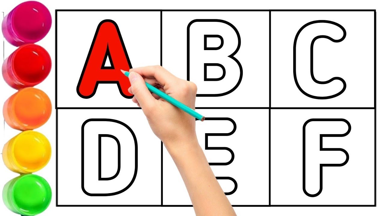 Learning ABCDFE | Learning Alphabets | abcde | A for Apple | B for Ball ...