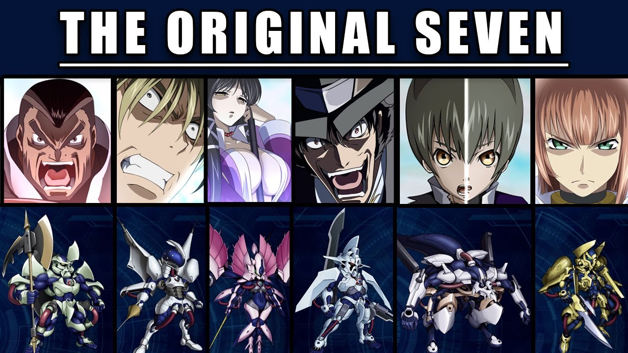 Gun X Sword's ORIGINAL SEVEN Mecha Explained | Mecha Encyclopedia - YouTube