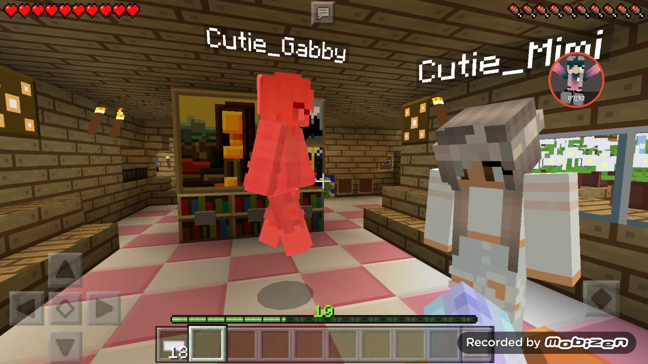 NIKKI MINECRAFT:Sleep Over /w Mimi & gabby 💖 - YouTube