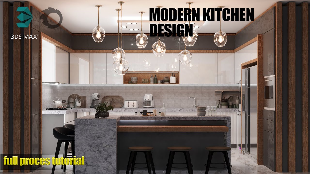 kitchen design _ interior design _ workshop use 3DsMax/Corona renderer ...