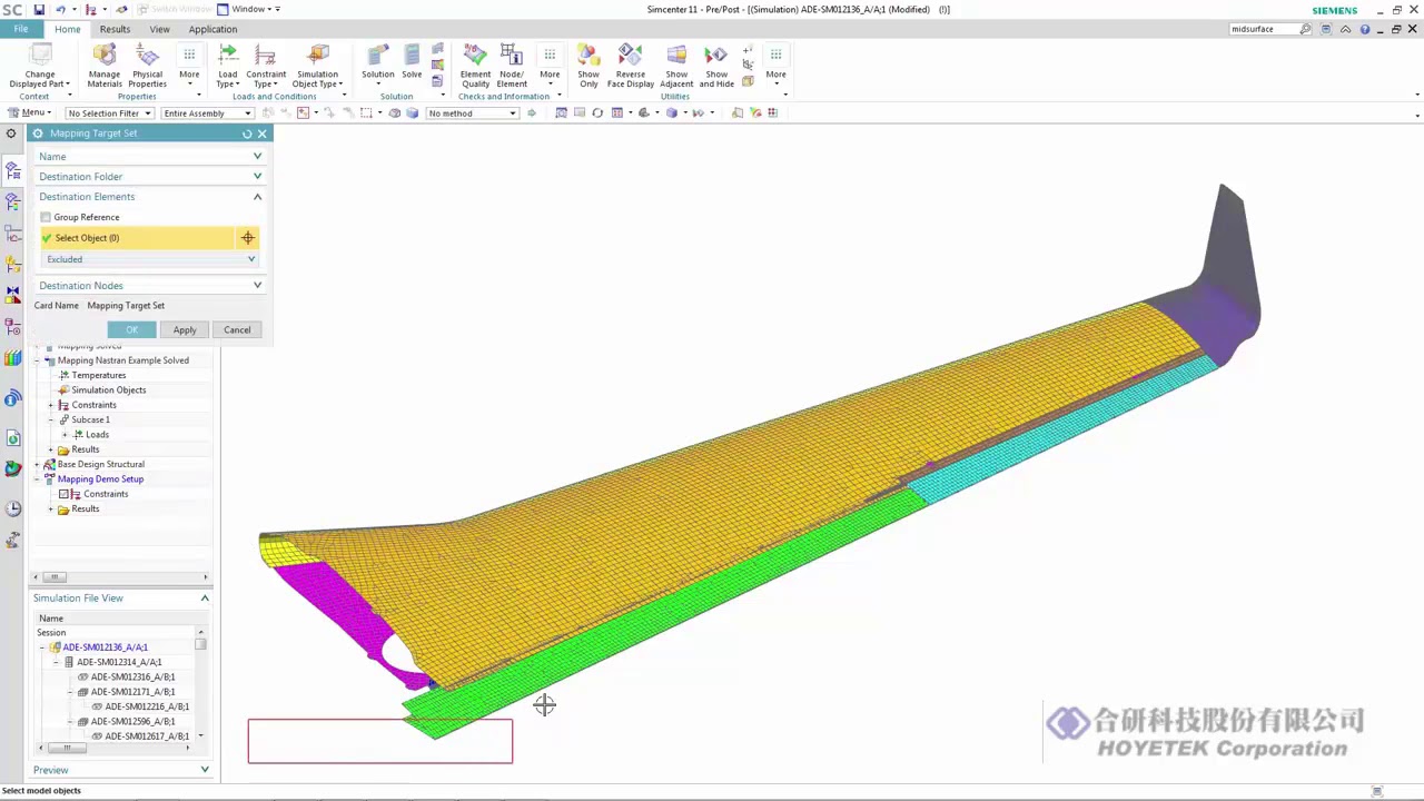 Simcenter 3D Structures - 飛機機翼結構力學模擬設計 - YouTube