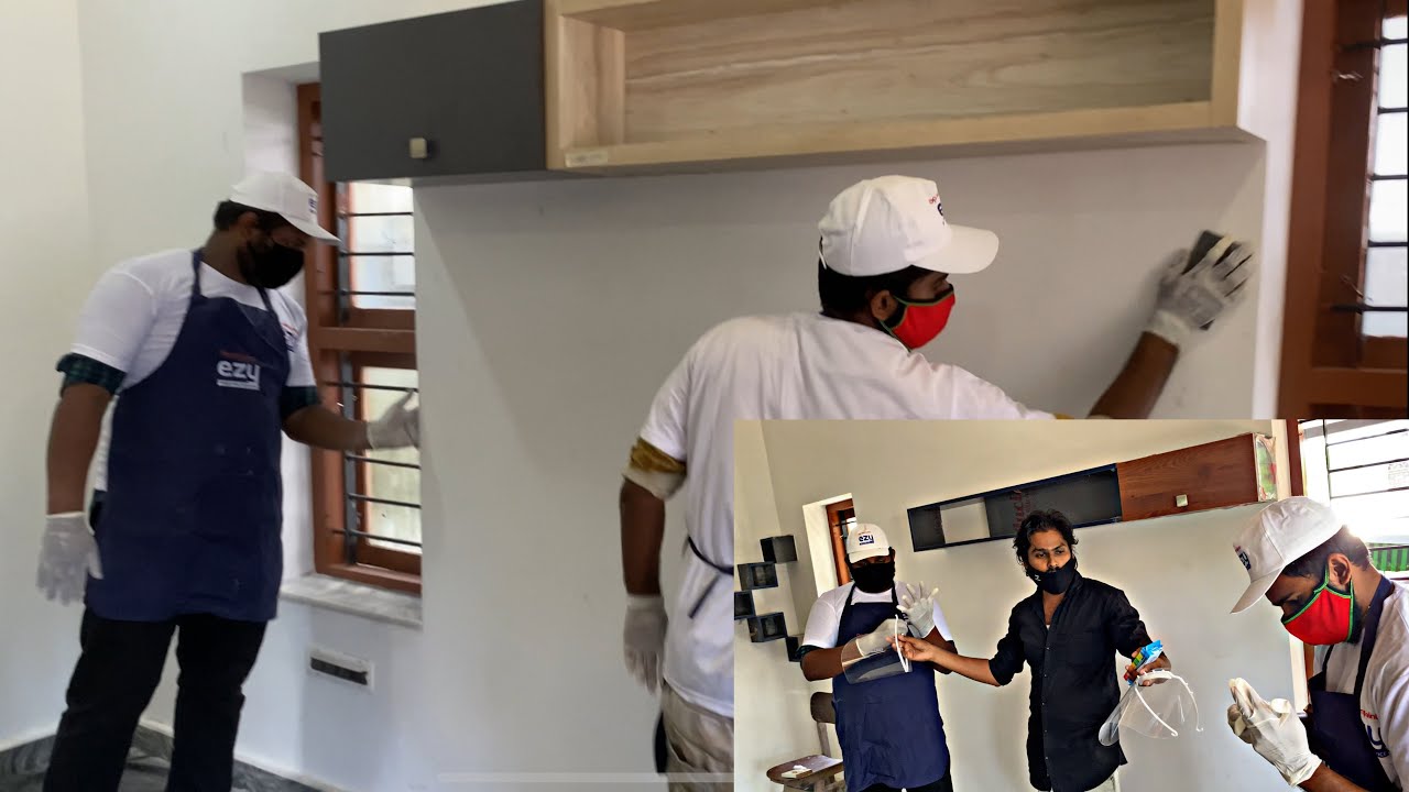 New safety wall painting workers|wall designing new|asian paints - YouTube
