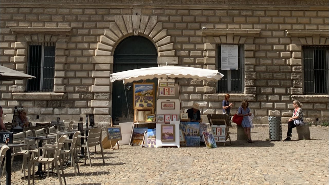 Live walking tour Avignon France - YouTube