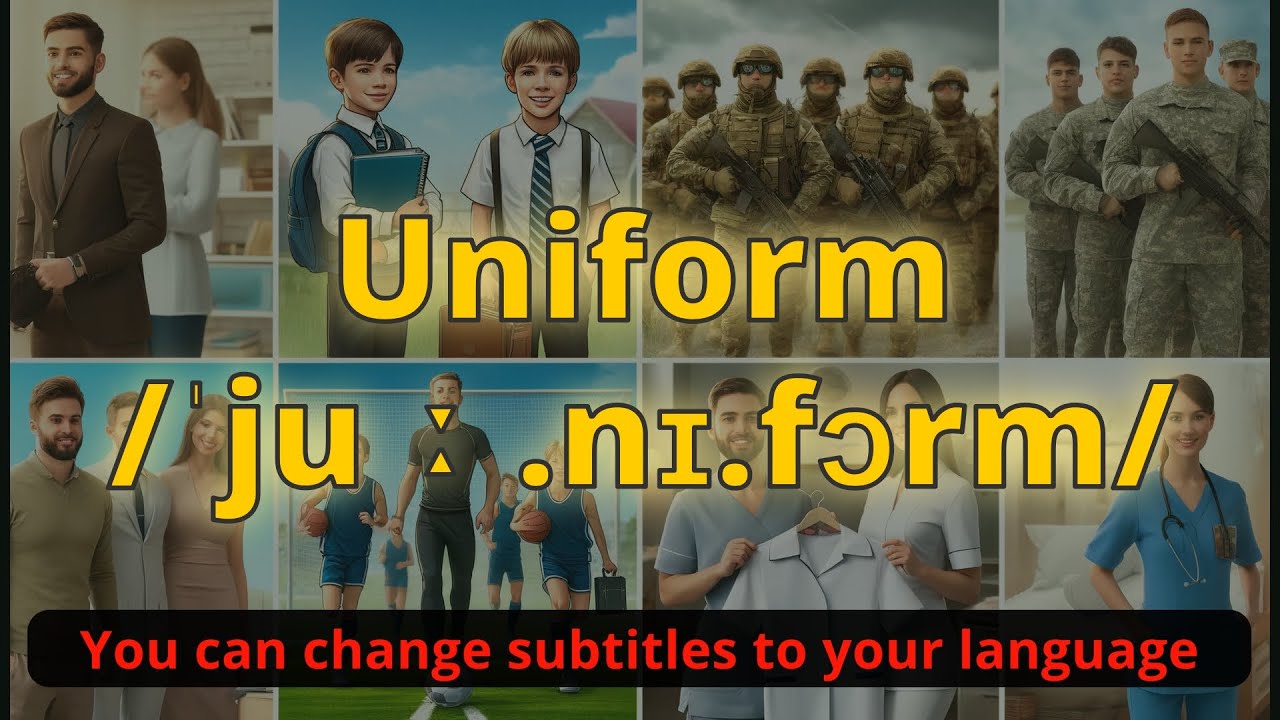 Uniform meaning with 5 examples - YouTube