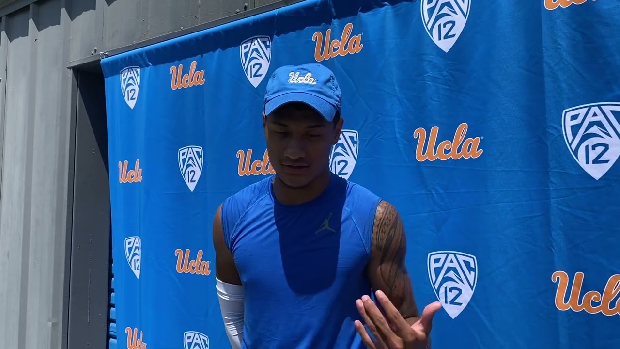 UCLA Football Practice Media Availability: Wide Receiver Titus Mokiao ...