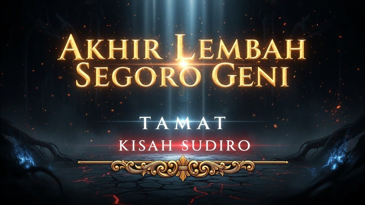 AKHIR LEMBAH SEGORO GENI || KISAH SUDIRO || STORY BY: UNTUNG PRASETYO ...