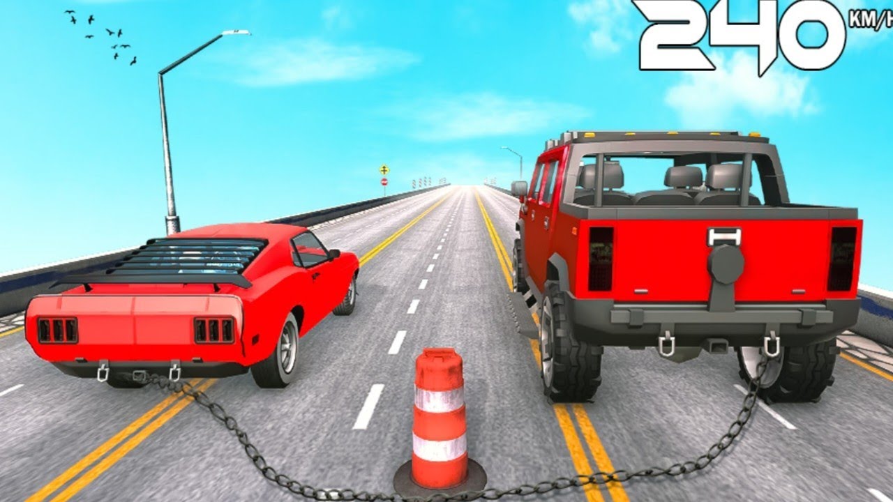 CAR CRASH BUS vS. CAR Gameplay faster Android multiplayer games - YouTube