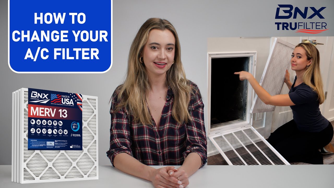 How to Change Your Home Air Filter - 2 Minute Simple Easy HVAC Tutorial ...