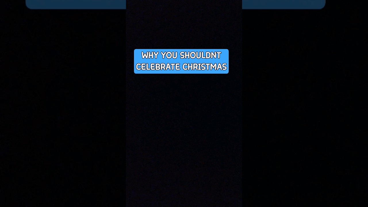 why should you not celebrate Christmas - YouTube