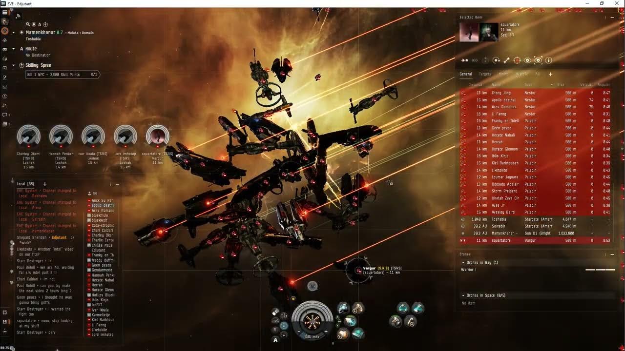 Eve online, intel - SRS upwell killer ship scans - YouTube