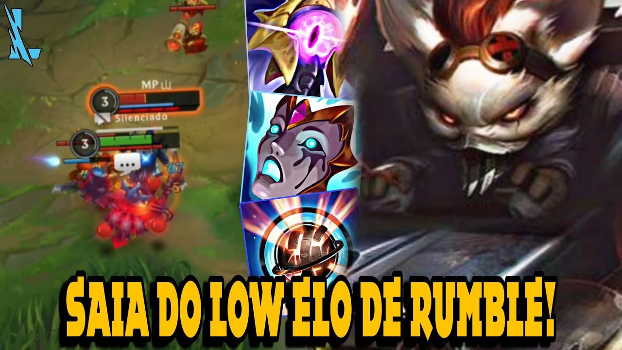 SAIA DO LOW ELO JOGANDO DE RUMBLE!! O CAMPEÃO É MUITO FORTE!! LoL Wild ...