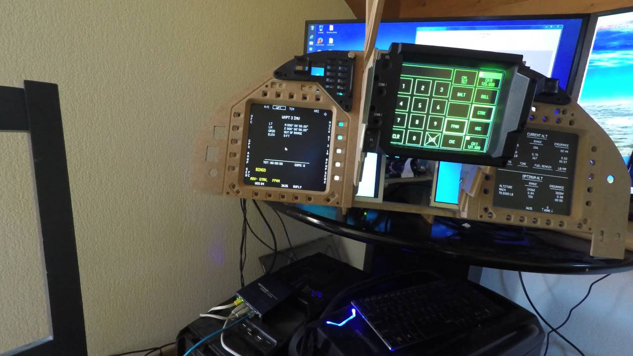 nouveau tableau de bord F-18K ;-) - YouTube