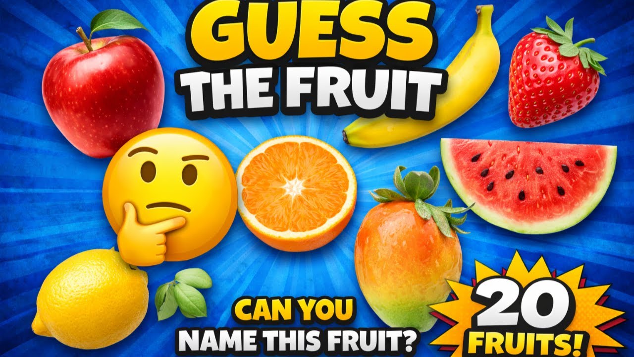 Guess the Fruit 🍉 | 20 Fruit Quiz | @Ecoquizoffical | @QuizBlitz_ # ...