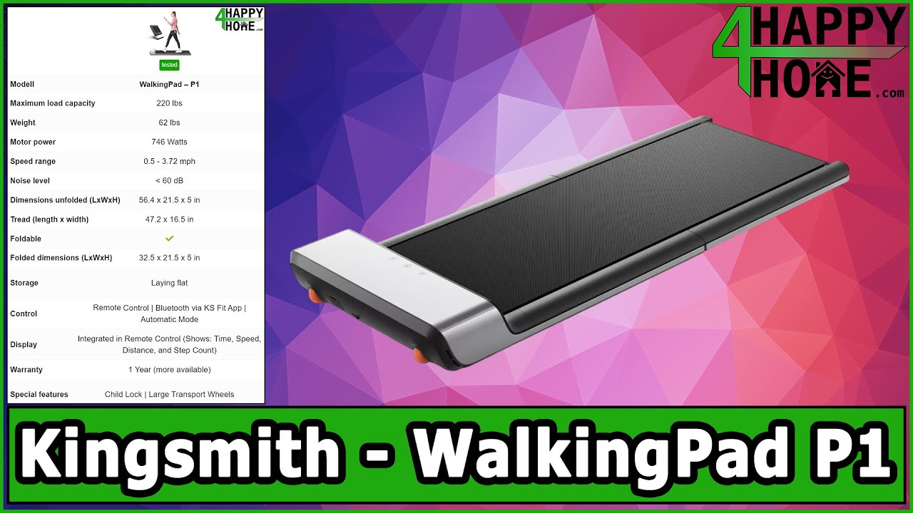 Kingsmith - WalkingPad P1 | Good desk treadmill / walking pad | Product ...