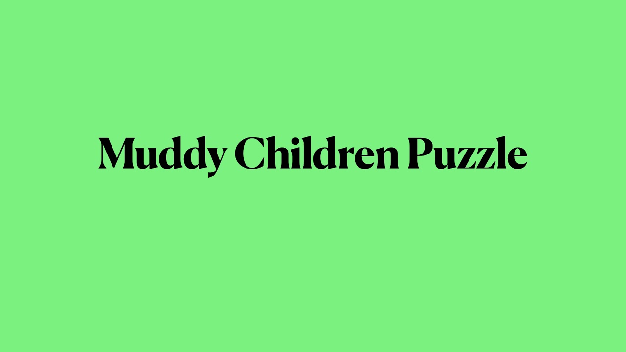 Muddy Children Puzzle (Tamil) - YouTube