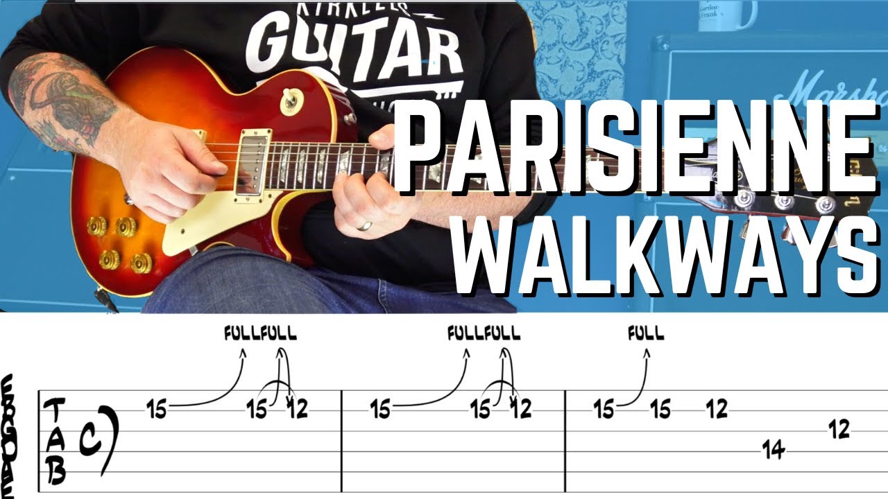 How To Play Parisienne Walkways Intro Guitar Lesson | Lead Guitar ...
