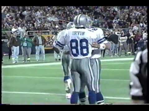 Troy Aikman to Michael Irvin TD vs Minnesota 1993 - YouTube