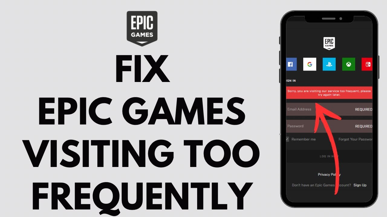 How To Fix "Visiting Service Too Frequently" Problem in Epic Games (EASY!) - YouTube