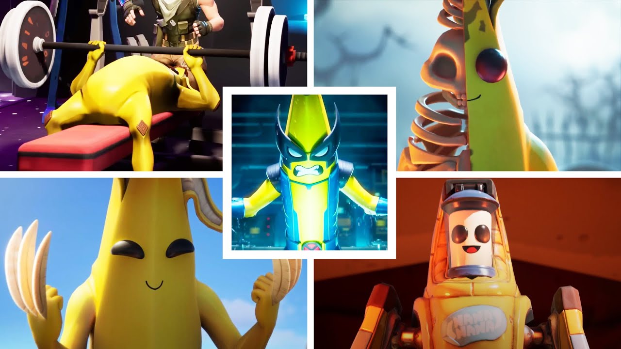 Evolution of Peely in Fortnite Trailers & Cutscenes | Peely ...