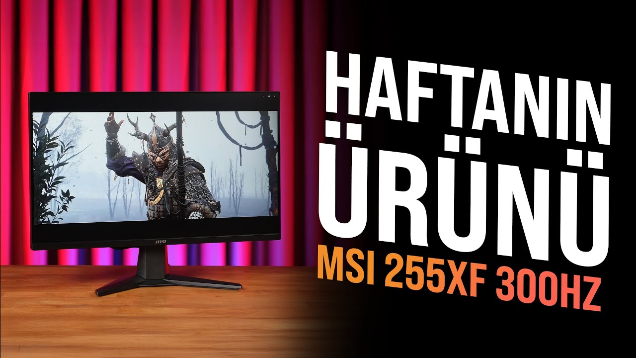 MSI MAG 255XF 24.5" 300Hz 0.5ms HDMI DP Free Sync Premium FHD Rapid IPS Gaming Monitör | ITOPYA