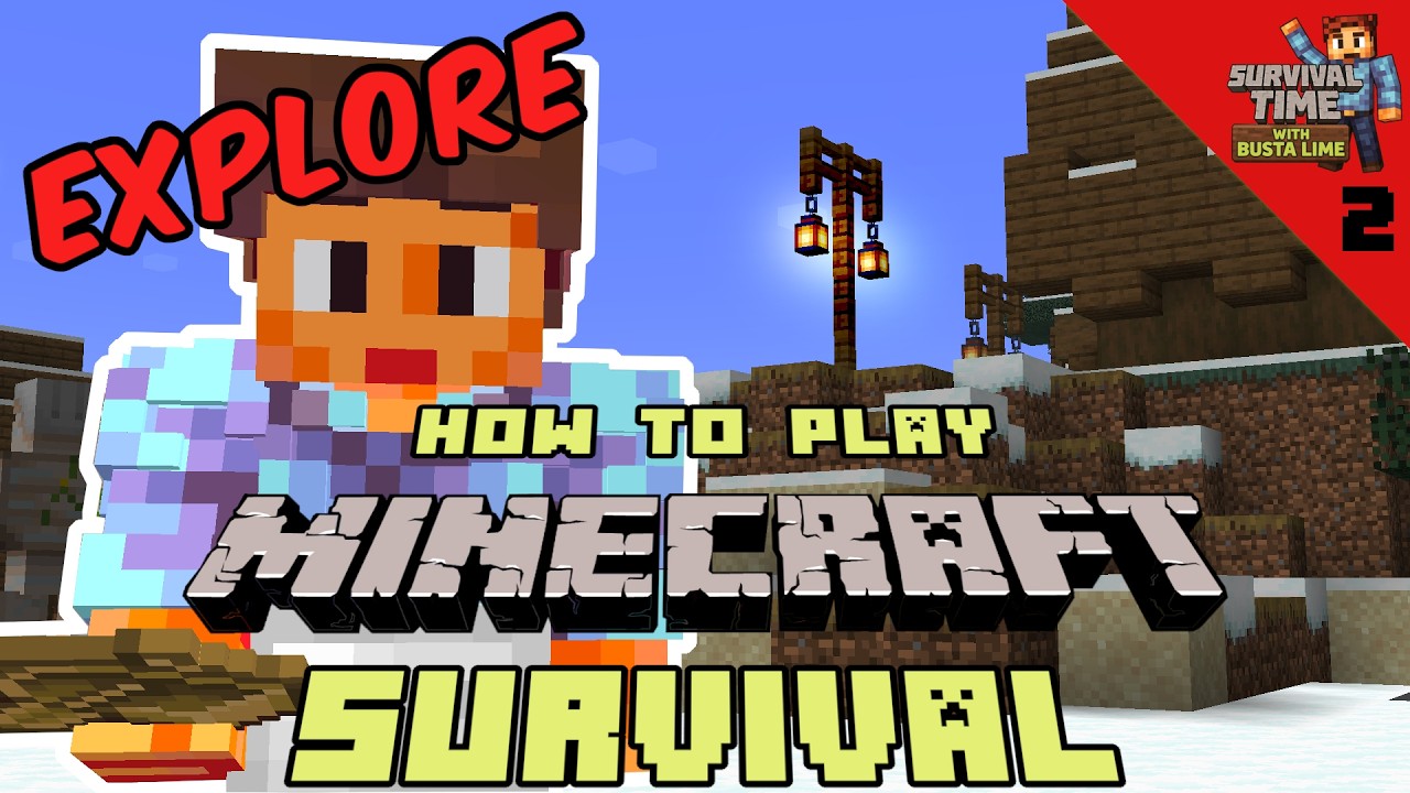 Exploring Your New World - Survival Time With Busta Lime - Tutorial Let's Play Episode 2 - YouTube