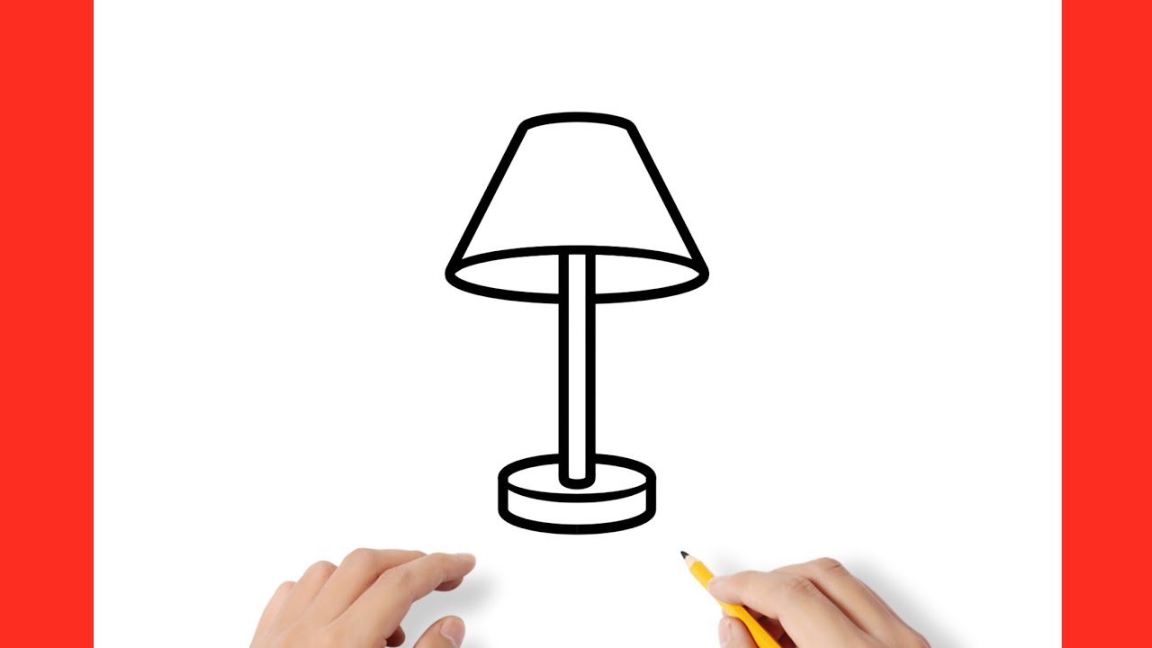 How to draw a NIGHT LAMP step by step / drawing night light easy - YouTube