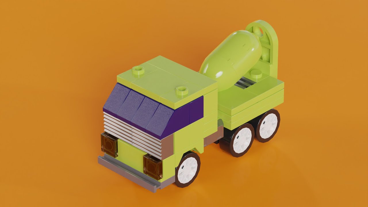 LEGO Mixmaster Cement Mixer Construction Vehicle Transformer G1 ...