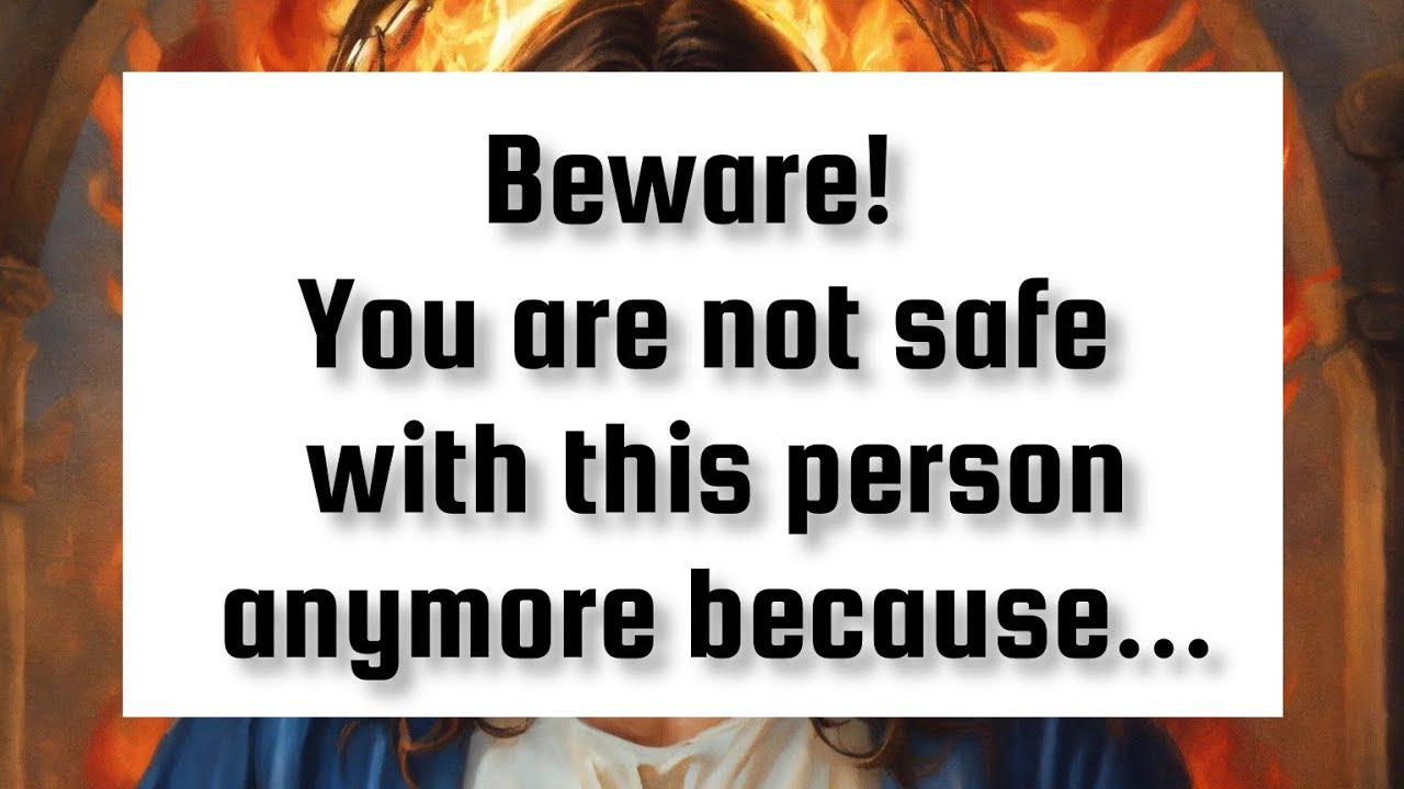 🛑Beware! You are not safe with this person anymore because... - YouTube