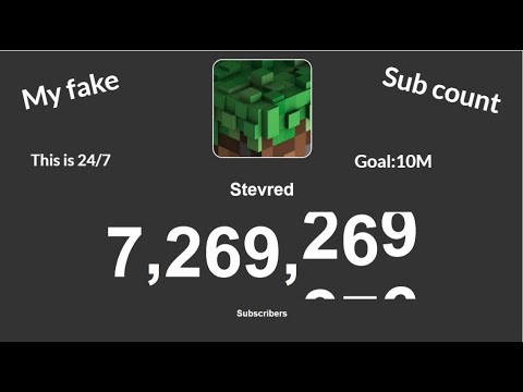 My fake sub count!! Stream link in disc - YouTube