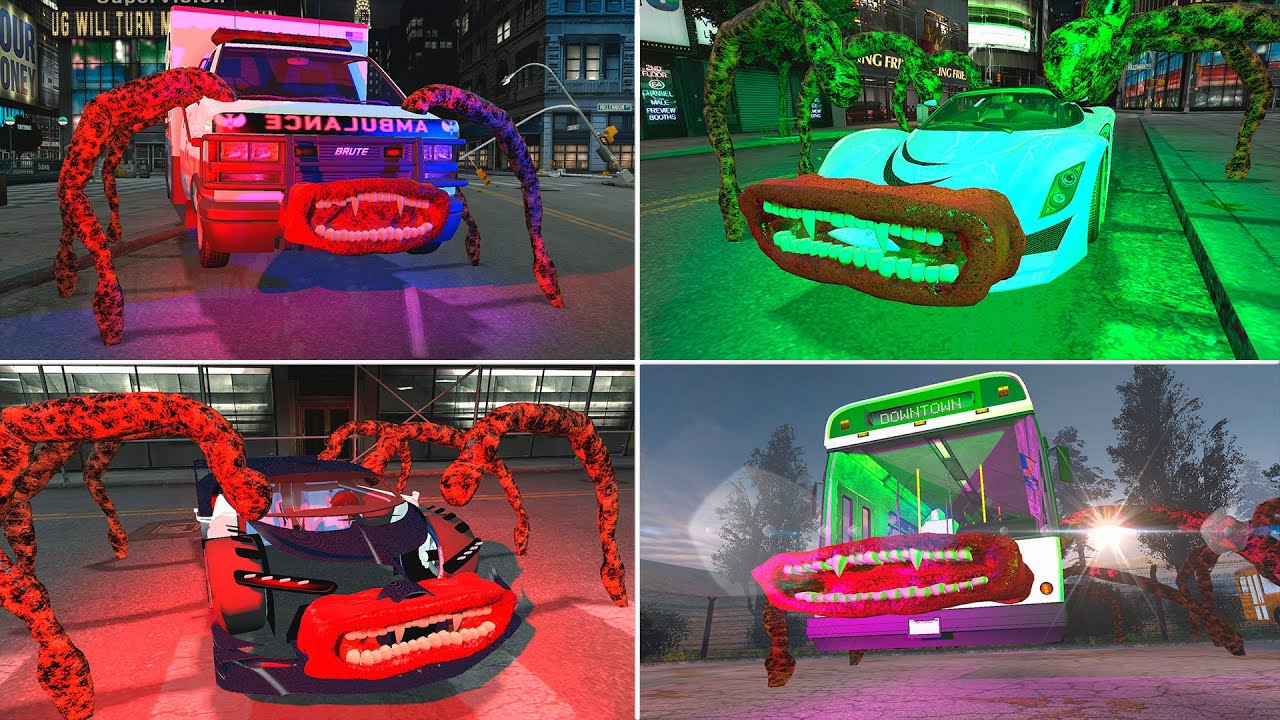 NEW ULTRASPORTS CAR EATERS VS CHOO CHOO CHARLES AND BUS EATER AND ...