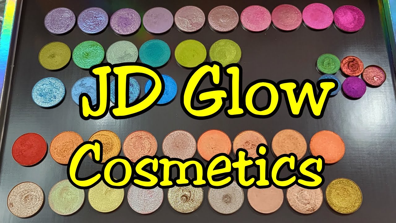 Live Stream Swatches Of All My Jd Glow Cosmetics Shadows
