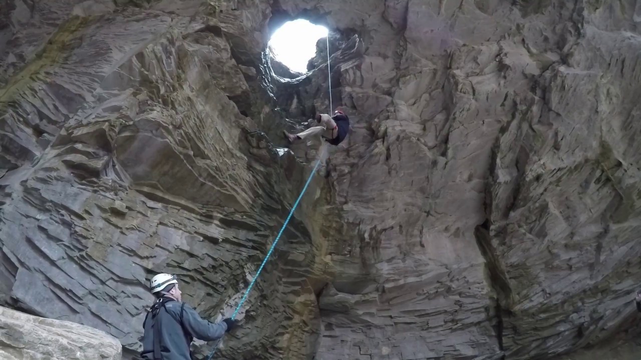 Rappelling opportunity May 5, 2018 at Carter Caves - YouTube