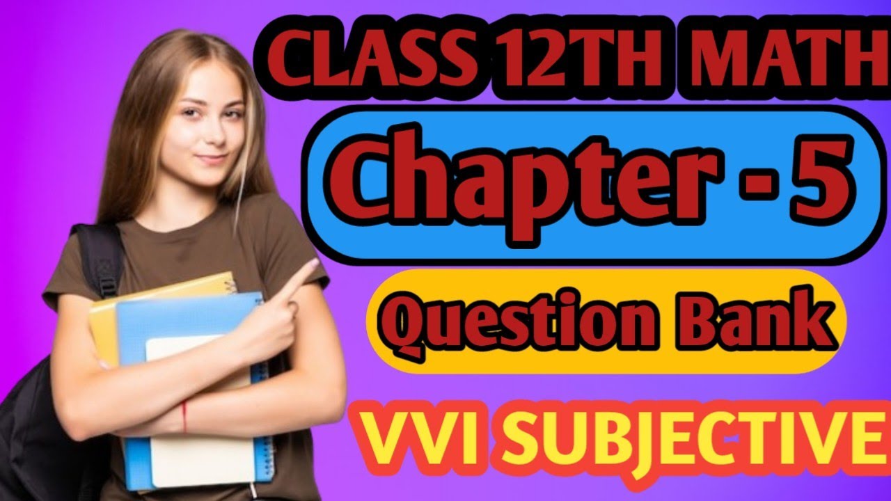 Class 12th chapter 5 vvi questions of Question Bank 🏦🏦🏦 ll ...
