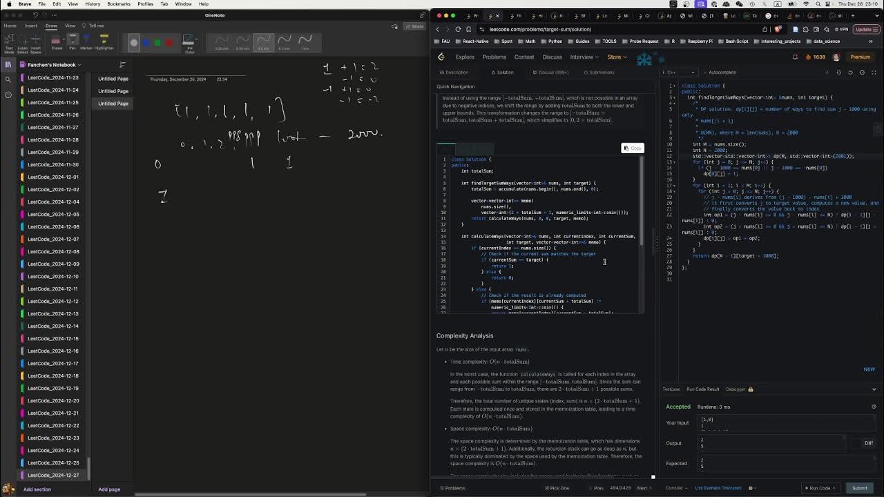 2024-12-26 LeetCode 1014 & 494 (Incompleto) - YouTube