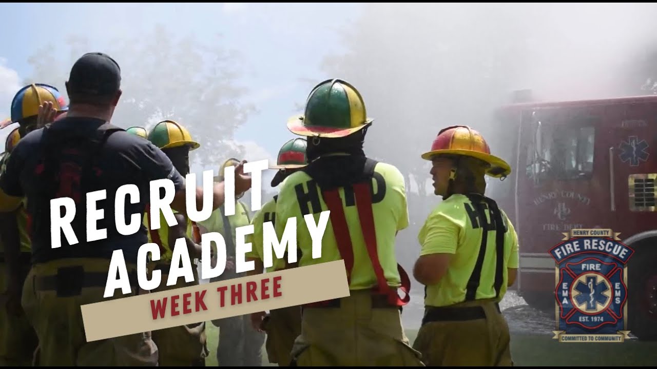 HCFR Fire Academy Week 3- Deploying a hose line & catching a hydrant ...