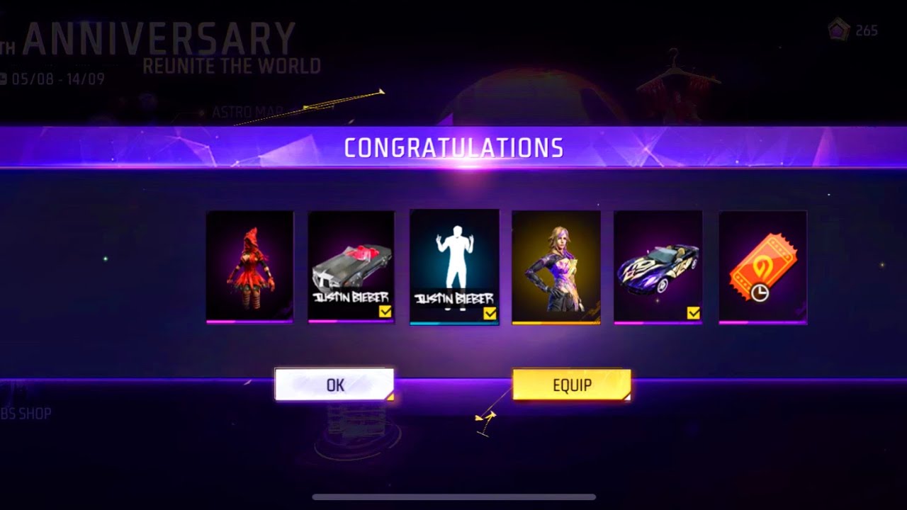 Claim Today All Free Rewards 🤑 | Free Fire 5th Anniversary Free Rewards ...